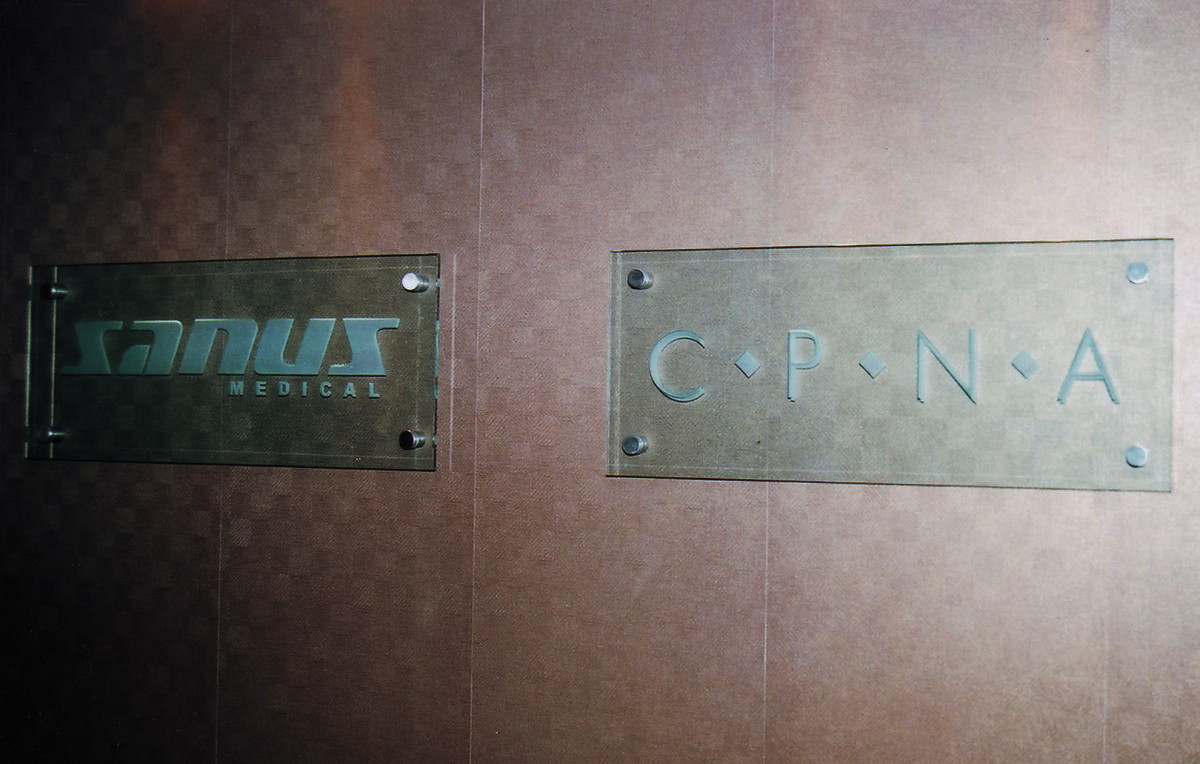 Glass Graphics | Examples of Signs & Glass Mounted on Stand-Offs ...